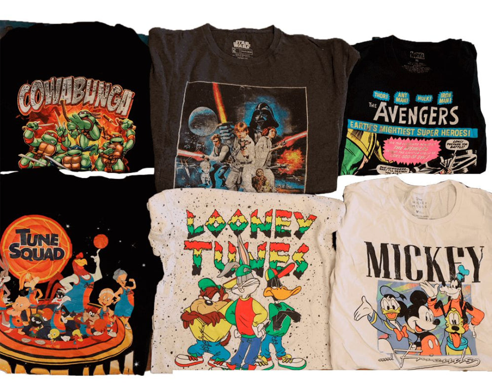 Cartoons t-shirts - Vintage cartoon t-shirts — Vintage Wholesale Spain SL